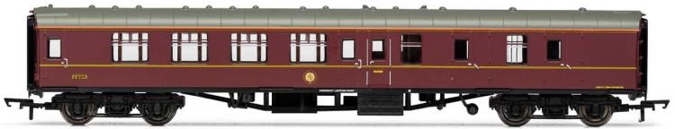 Hogwarts Express Mk1 BSK Brake Standard Corridor #99312 (Maroon) - In Stock