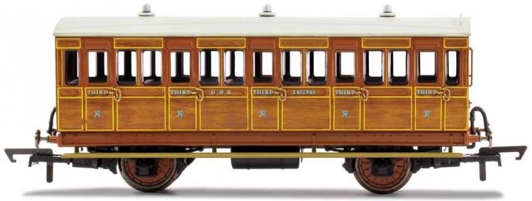 GNR 4 Wheel Coach 3rd Class #1636 (Teak) - Sold Out