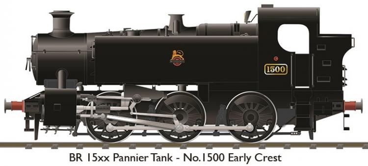 BR 15xx 0-6-0PT #1500 (Black - Early Crest) DCC Sound - Pre Order