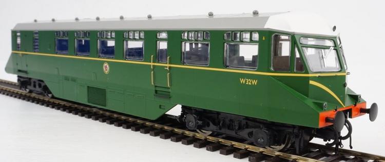 BR (ex-GWR) AEC Diesel Railcar #W32W (Green - Whiskers - Dark Grey ...