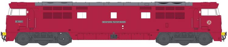 Class 52 #D1001 'Western Pathfinder' (BR Maroon - Yellow Bufferbeams ...